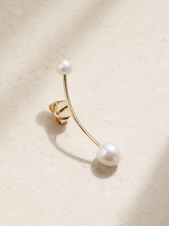 Sophie Bille Brahe Stella Eclipse Einzelner Ohrring Aus 18 Karat Gold Mit Perlen