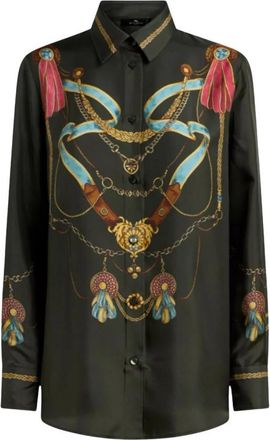 Etro Bedruckte Seidenbluse - - Blouses & Shirts - Damen - Mehrfarbig - S