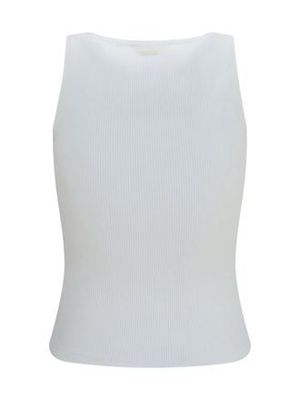 Max Mara Womens Ribbed Jersey Tank Top Vela Viscose; Polyester