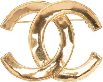 Chanel Halskette - Chanel Big Golden CC Brooch - Gr. unisize - in Mehrfarbig - f&uuml;r Damen