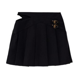 Versace Jeans Couture Rock mit dekorativem Schlitz - - Skirts - Damen - Schwarzk - M