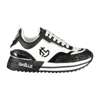 Ga&euml;lle Paris Sportliche Schn&uuml;rschuhe Schwarz Kontrast Logo - - Shoes - Damen - Schwarzk - 37 EU