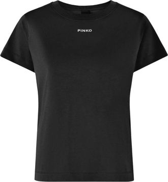 Pinko Pinko, Femme, Tops, Noir, Taille: 38 FR T-shirt Basico
