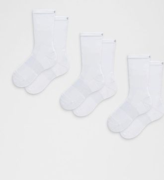 lululemon Chaussettes montantes Power Stride unisexes Lot de 3 - Taille XL