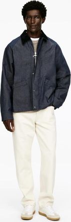 Arket Und Barbour Gewachste Denimjacke -Blau