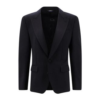 Dolce & Gabbana Schwarzer Ss23 Herrenblazer - - Jackets - Herren - Schwarzk - M