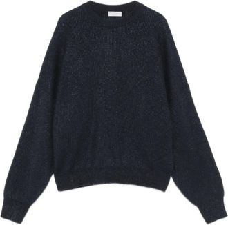 Brunello Cucinelli Femme, Pulls, Bleu, Taille: 38 FR Pull &Eacute;tincelant en Cachemire