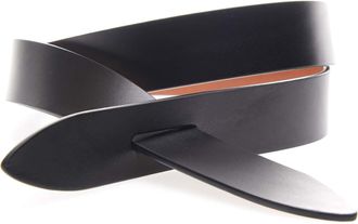 Isabel Marant Ceinture Lecce Cuir Noir Naturel