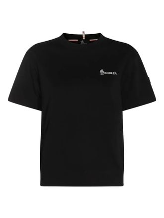 Moncler t-shirt à logo imprimé - Noir