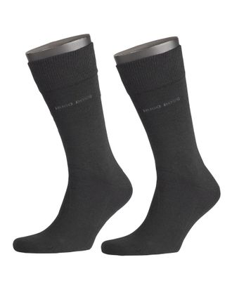 HUGO BOSS 2er-Pack unifarbene Socken im Feinripp in