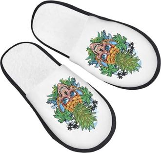 Generic Chaussons Crâne DAnanas Doux Pantoufles Lavables Slippers Pour La Maison Outdoor Chambre L