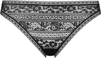 Eres culotte Certitude bordée de dentelle - Noir