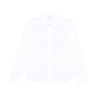 PESERICO Stretch Baumwoll-Popeline-Hemd - - Blouses & Shirts - Damen - Wei&szlig; - XL