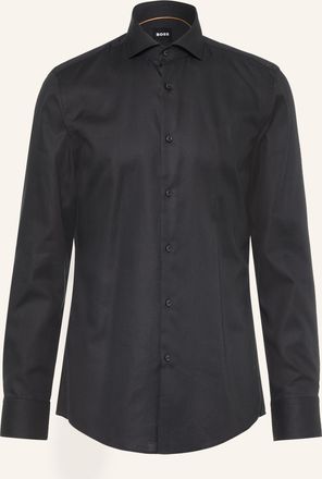 HUGO BOSS Hemd Hank Slim Fit schwarz
