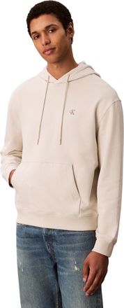 Calvin Klein Herren LS EU 350TERRY Monogram Hoodie LV04RC297G Sweatshirts, White (Chalk), L