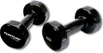 Tunturi New Fitness Kurzhantel Vinylbeschichtung Schwarz 5 kg, 14TUSFU113