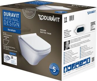 Duravit Wand-Tiefsp&uuml;l-WC Durastyle Wei&szlig; inkl. WC-Sitz Toilette Wand wc - Duravit