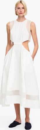 Arket Und Laila Gohar Latzkleid -Wei&szlig;