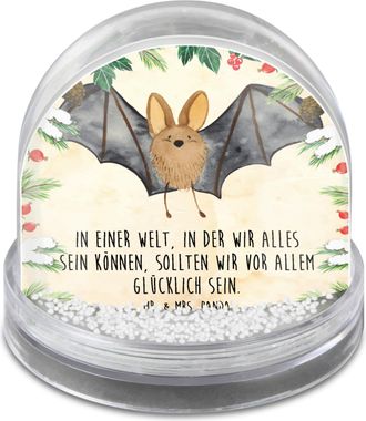 Mr. & Mrs. Panda Weihnachtskugel Fledermaus Fl&uuml;gel - Geschenk, Schneekugel, Weihnachts, Lustige Spr&uuml;che, Weihnachten, Gro&szlig;e