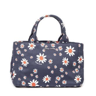 Miu Miu Crossbody Bags - Small Printed Open Tote - Gr. unisize - in Blau - f&uuml;r Damen