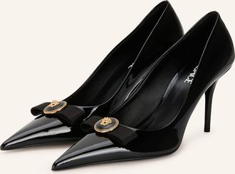 Versace Lack-Pumps schwarz