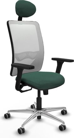 Piqueras y Crespo Hochwertiger B&uuml;rostuhl Zulema mit 3D-Armen, h&ouml;henverstellbarer Lendenwirbelst&uuml;tze und festem Kopfteil, ausgestattet mit 3 Positionen und Schneidschaum