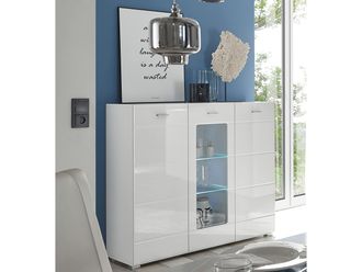 M&ouml;belando Highboard Beistellschrank Anrichte Standschrank Kommode Schrank Ella I