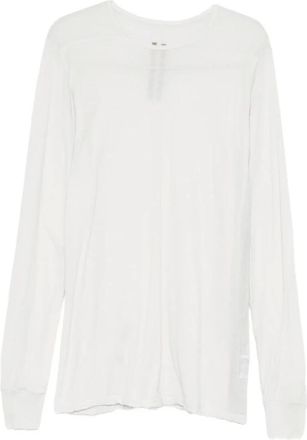 Rick Owens Homme, Tops, Blanc, Taille: XL Long Sleeve T-Shirt
