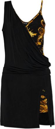 Versace Jeans Couture Femme, Robes, Noir, Taille: 34 FR Robe &agrave; bretelles avec motif Barocco
