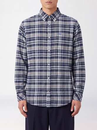 Barbour Chemise &agrave; manches longues en coton &agrave; carreaux avec col boutonn&eacute;