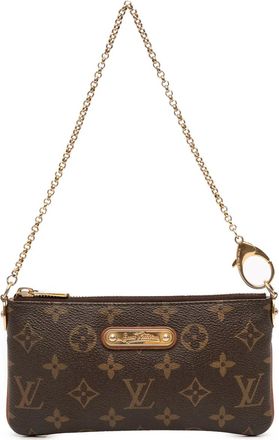 Louis Vuitton sac porté épaule monogrammé Pochette Milla MM (2011) - Marron