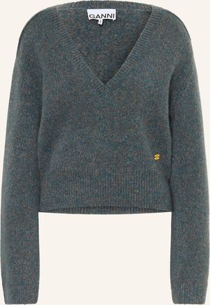 Ganni Pullover Mit Mohair blau