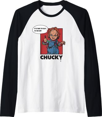 Chucky Its Time to Play Illustration Raglan