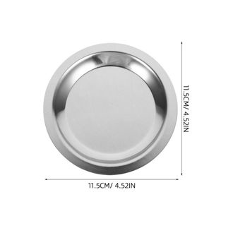 NUOBESTY 2 St&uuml;ck Runde Edelstahl Weinflaschenuntersetzer rutschfest Pflegeleicht Modernes Design Tischunterlage f&uuml;r Weinflaschen