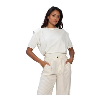 Notre-V Nv-Heneline Strickpullover - - Tops - Damen - Wei&szlig; - L