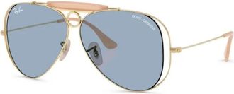 Ray-Ban unisex, Accessoires, Jaune, Taille: 58 MM Shooter Lunettes de soleil