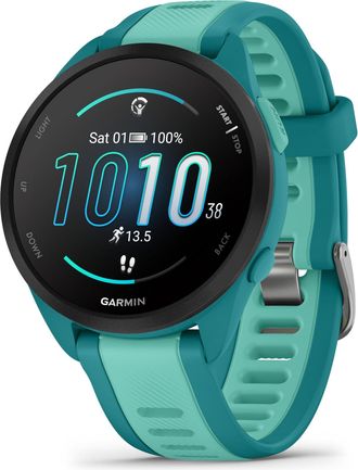 Garmin Forerunner 165 Music 43mm - Lauf-Smartwatch, 1,2 AMOLED Touchscreen, bis zu 11 Tage Akkulaufzeit, 25+ Sport-Apps, Trainingsempfehlungen, Gesundheitsda