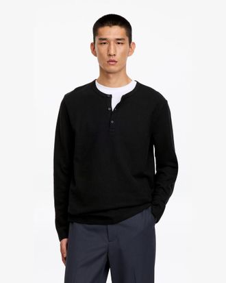 Arket Henley-Shirt -Schwarz