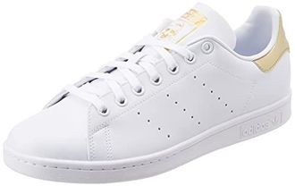 adidas Originals adidas Femme Stan Smith, Cloud White/Cloud White/Gold Metallic, 35.5 EU