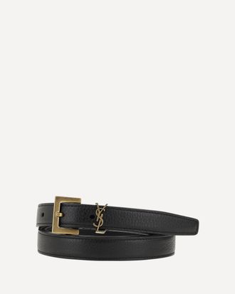 Saint Laurent Leather Belt Male 105