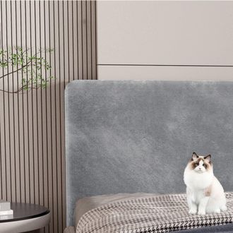 Generic Samt Kopfteil Bezug Full Queen California King Stretch Bettkopfteil Bezug Minimalistischer Stil Staubschutz Mittel - Esche Gesamtl&auml;nge des Kopfteils (