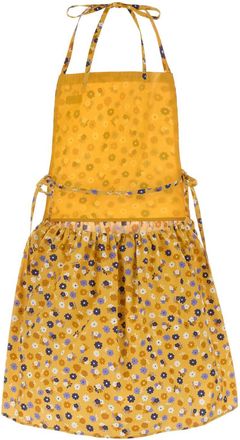 Miu Miu Womens Printed Poplin Mini Dress Gialloviola Exterior: Cotton Abiti