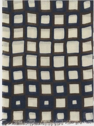 Gerard Darel Echarpe graphique bicolore en laine - ROMILLY - Encre