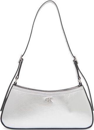 Calvin Klein Handtasche Ck Metallic Small Shoulder Bag LV04F3304G Silberfarben