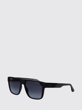 Lacoste Lunettes de soleil aviateur en ac&eacute;tate noir avec verres fonc&eacute;s