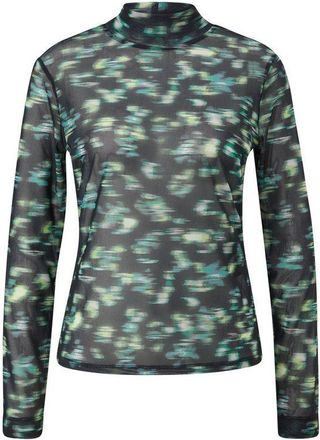 Comma Langarmshirt T-Shirt Longsleeve aus Mesh