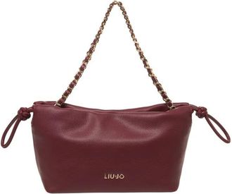Liu Jo Hobo Bags - Faux Leather Shoulder Bag - Gr. unisize - in Schwarz - für Damen