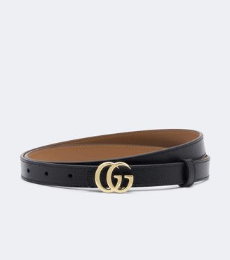 Gucci Wendbarer G&uuml;rtel GG Marmont aus Leder