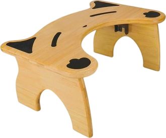 Generic Toilettenhocker | Zusammenklappbarer Rutschfester Fu&szlig;hocker - 18 cm Hoehe Tragbarer Holz Hocker Fuer Toilette - F&uuml;r Erwachsene, Kinder, Senioren, Dusc