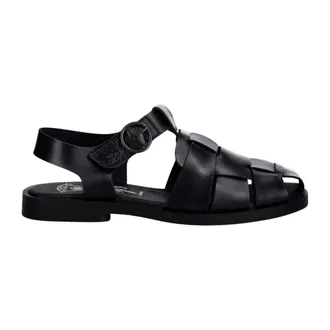 FLY London Ared 437 Sandale Plate - Femme - Chaussures - Noir - Taille: 36 EU